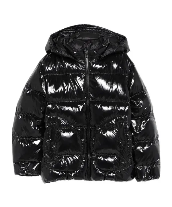Herno Hooded Padded Jacket With Glossy Finish