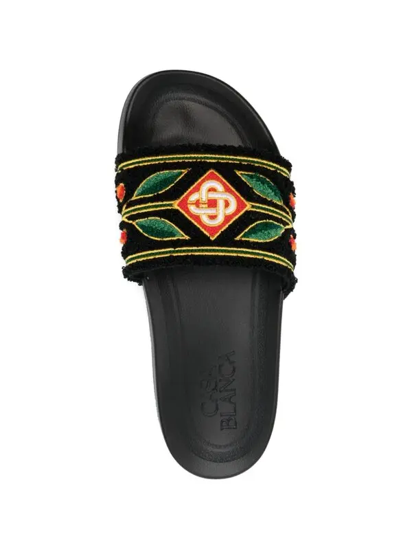 Casablanca Floral-pattern Slides