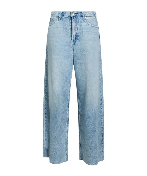 Rag & Bone Wide-leg Denim Trousers - Blue