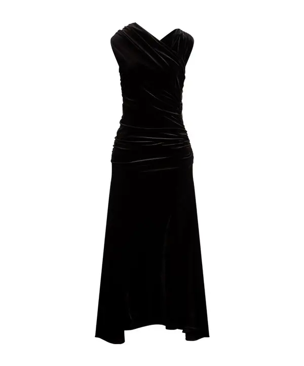 GANNI Flared Chenille Dress