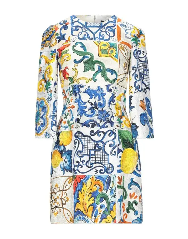 Dolce & Gabbana Printed Jacquard Dress