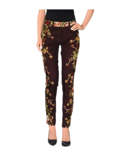 Dolce & Gabbana Printed Floral Gabardine Trousers