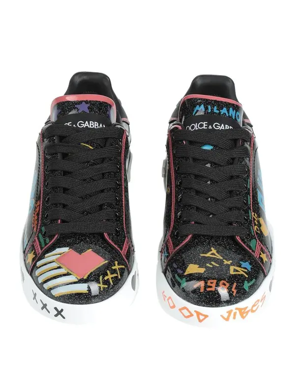 Dolce & Gabbana Multi-color Leather Casual Shoes