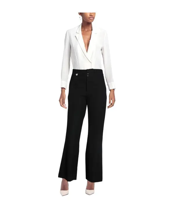 MAISON MARGIELA Solid Wool Flared Pants