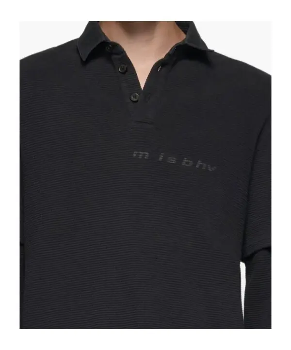 MISBHV Graphic Layered Long-sleeved Polo Shirt