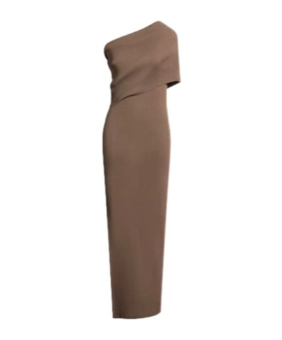 Rick Owens One-shoulder Ribbed Knit Dress