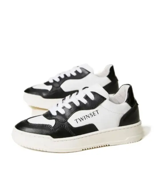 TWINSET Colourblock Leather Sneakers