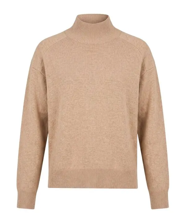 Tory Burch Wool Turtleneck With Side Slits