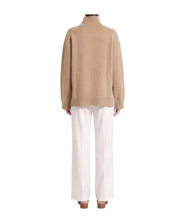 Tory Burch Wool Turtleneck With Side Slits