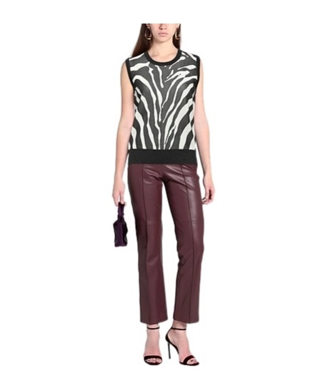 Dolce & Gabbana Zebra Print Knit Vest - Black