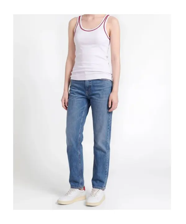 Brunello Cucinelli Sleeveless Ribbed Jersey Top With Appliqués - White