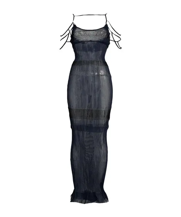 Jacquemus Two-tone Knitted Maxi Dress