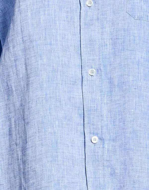 Max Mara Solid Color Linen Long Sleeve Shirt