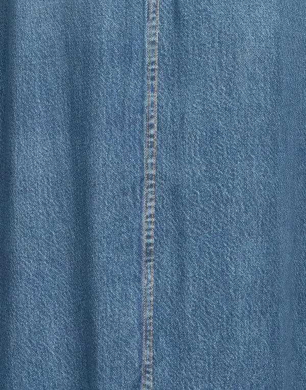 Rag & Bone Denim Pencil Skirt With Front Slit