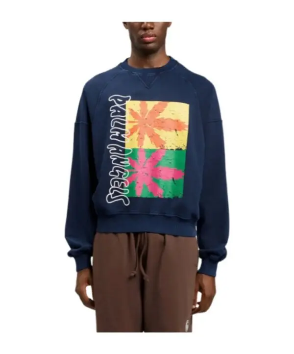 Palm Angels Palm Leaf Print Sweatshirt