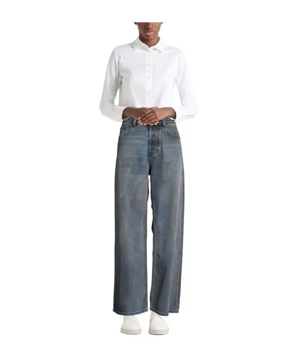 DIESEL® Wide-leg Denim Trousers