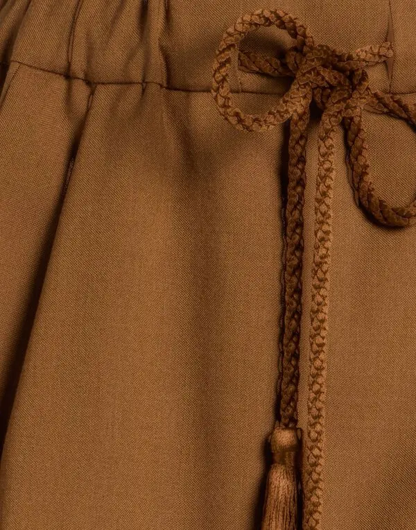 Max Mara Flared Mini Skirt With Drawstring