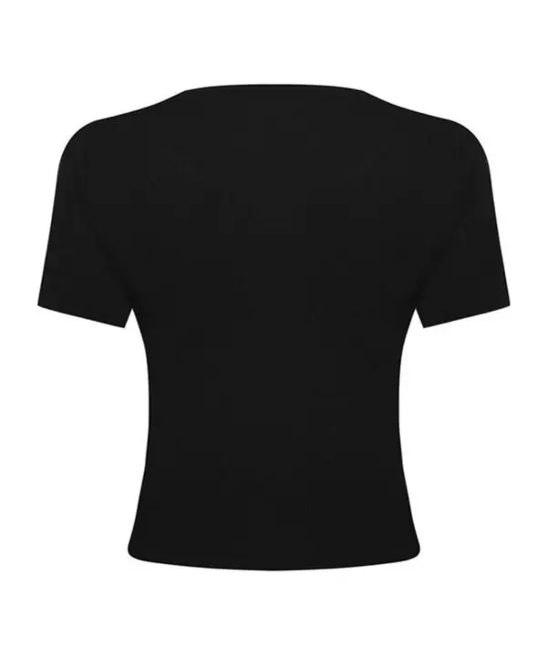 VIVIENNE WESTWOOD Round Neck Embroidered Short Sleeve T-shirt - Black