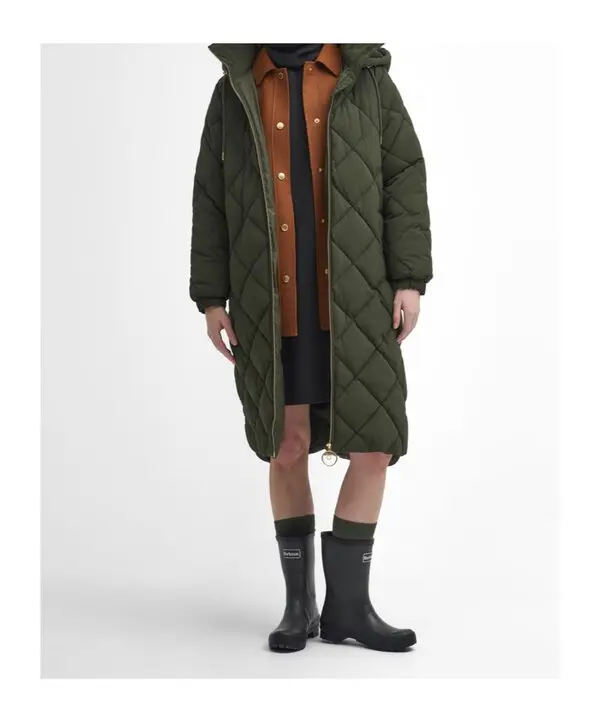 Barbour Quilted Hooded Cotton Jacket