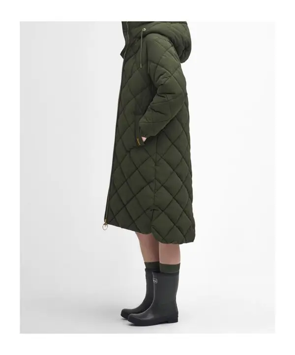 Barbour Quilted Hooded Cotton Jacket