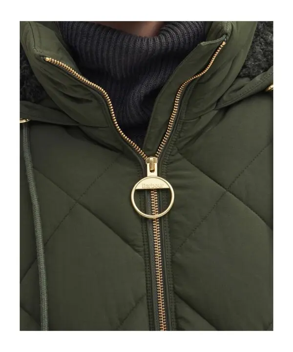 Barbour Quilted Hooded Cotton Jacket