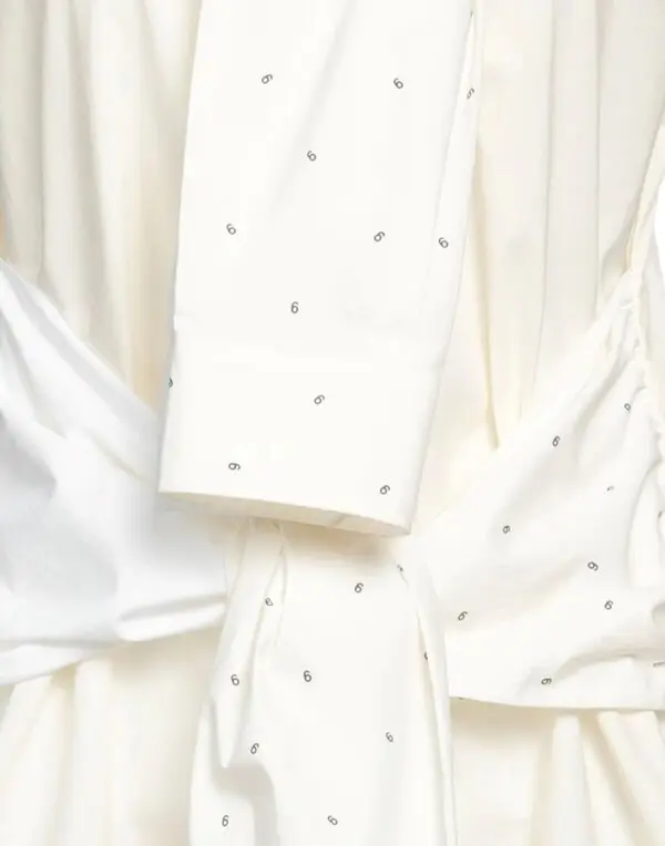 MAISON MARGIELA Two-tone Woven Shirt With Belt Detail