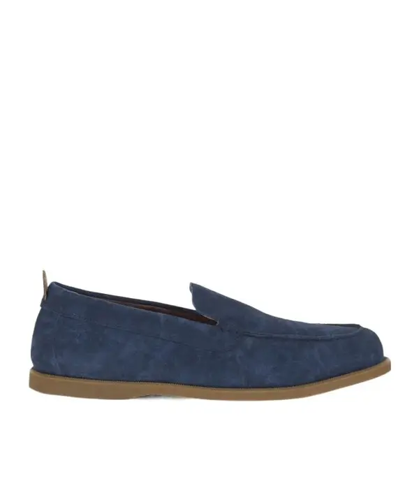 Etro Printed Suede Slip-on Loafers
