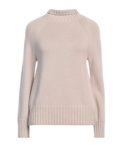 Max Mara Knitted High-neck Sweater - Beige