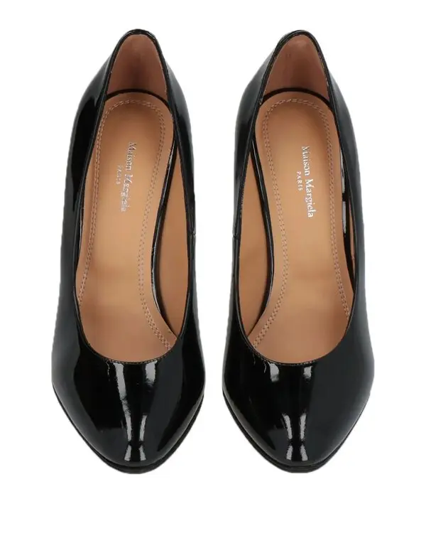 MAISON MARGIELA Patent Leather Cone Heel Pumps