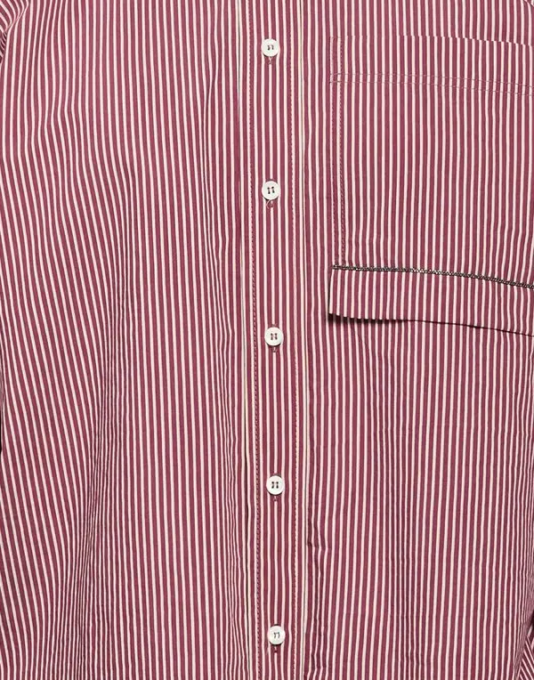 Brunello Cucinelli Striped Poplin Shirt