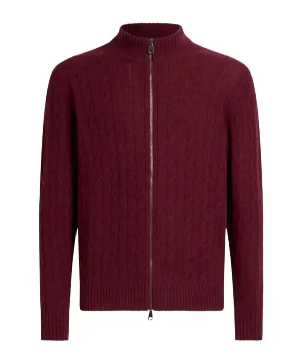 Etro Cashmere Zip-up Cardigan - Brown