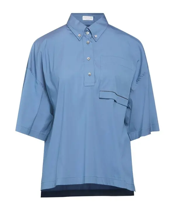 Brunello Cucinelli Solid Color Short-sleeve Shirt