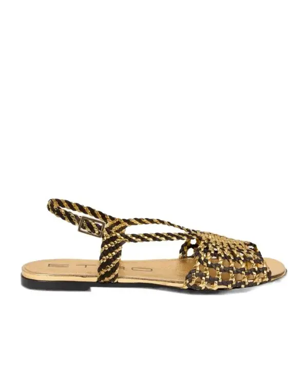 Etro Woven Flat Sandals