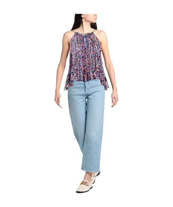Isabel Marant Étoile Sleeveless Printed Halter Neck Top