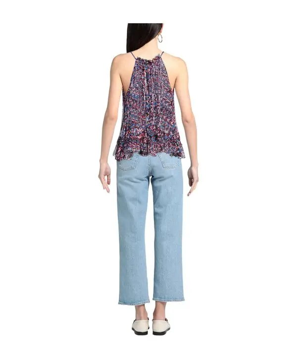 Isabel Marant Étoile Sleeveless Printed Halter Neck Top