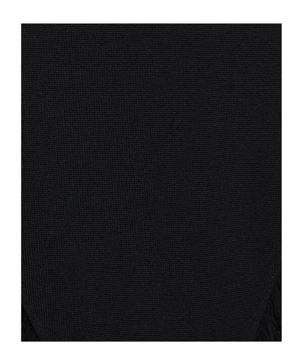 Rick Owens Solid Color Wool Midi Skirt