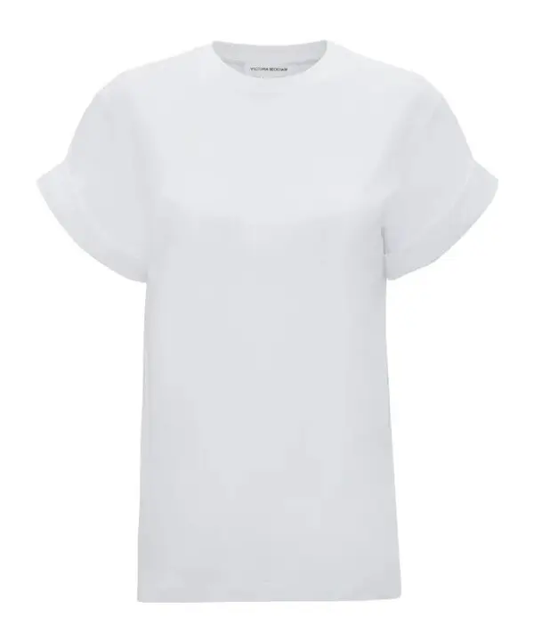 Victoria Beckham Crewneck Organic Cotton T-shirt
