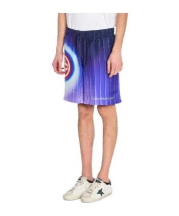 Casablanca Printed Silk Shorts