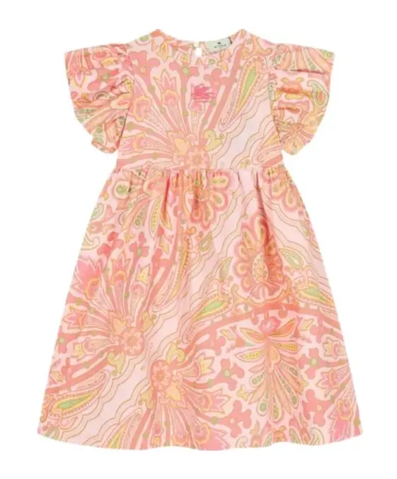 Etro Paisley Pattern Ruffled Dress