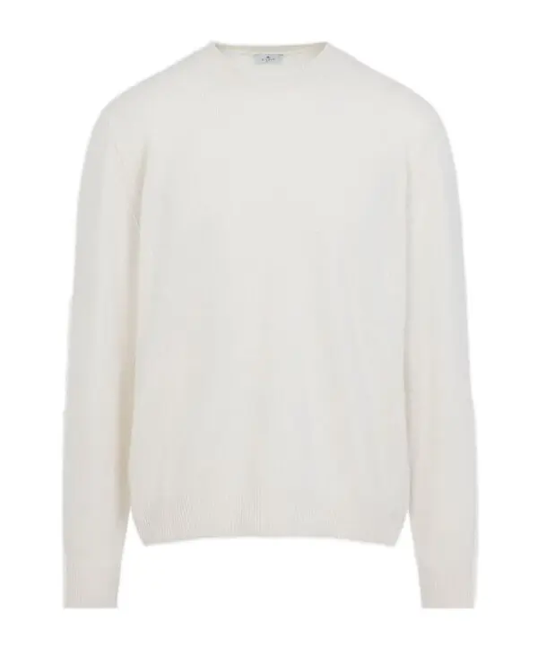 Etro Cashmere Crew Neck Sweater - White