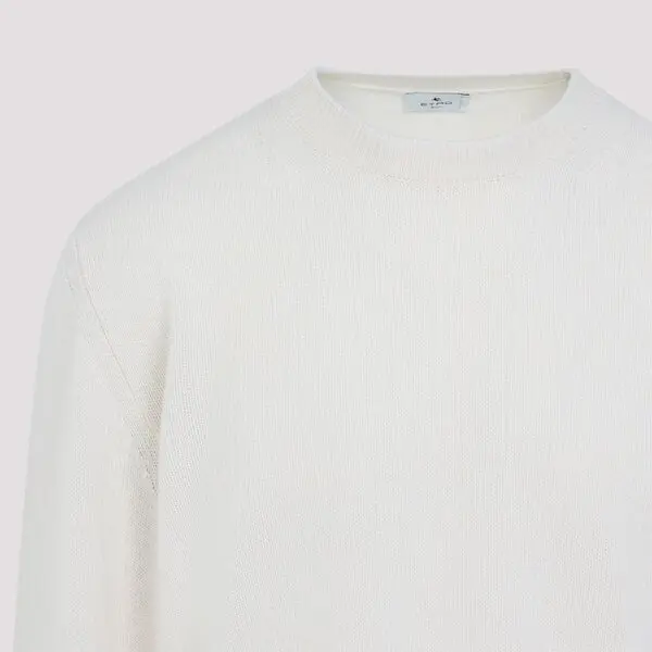 Etro Cashmere Crew Neck Sweater - White