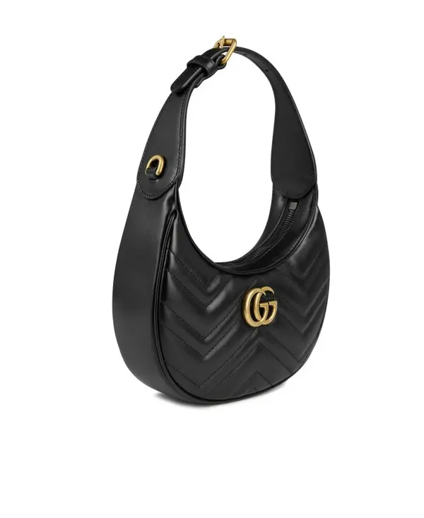 Gucci Logo Zipper Shoulder Bag