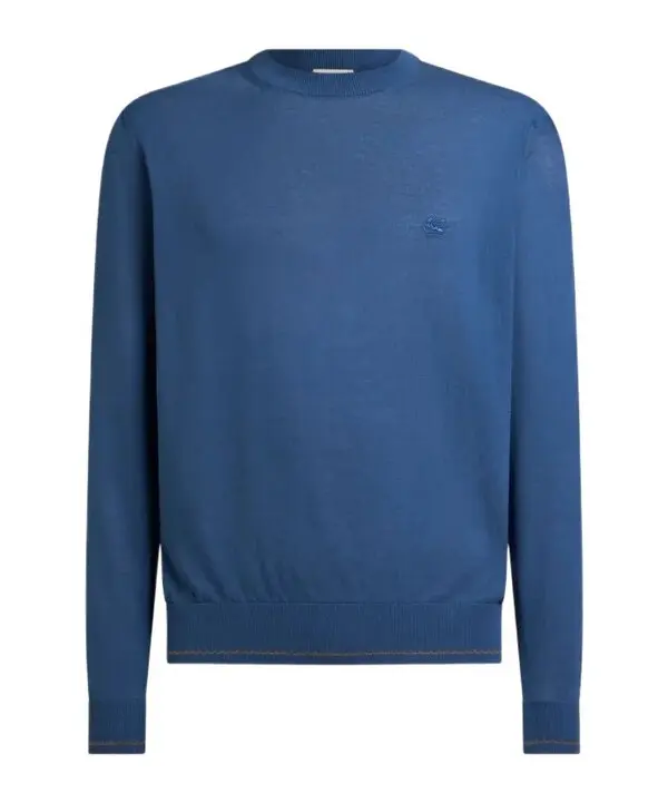 Etro Cotton Jacquard Crew-neck Sweater