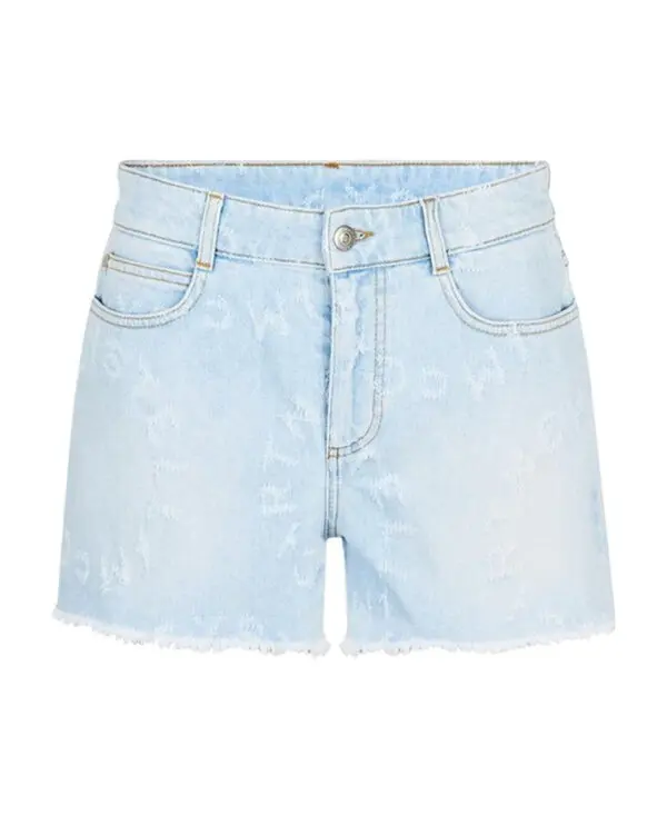 Stella McCartney Logo Denim Shorts