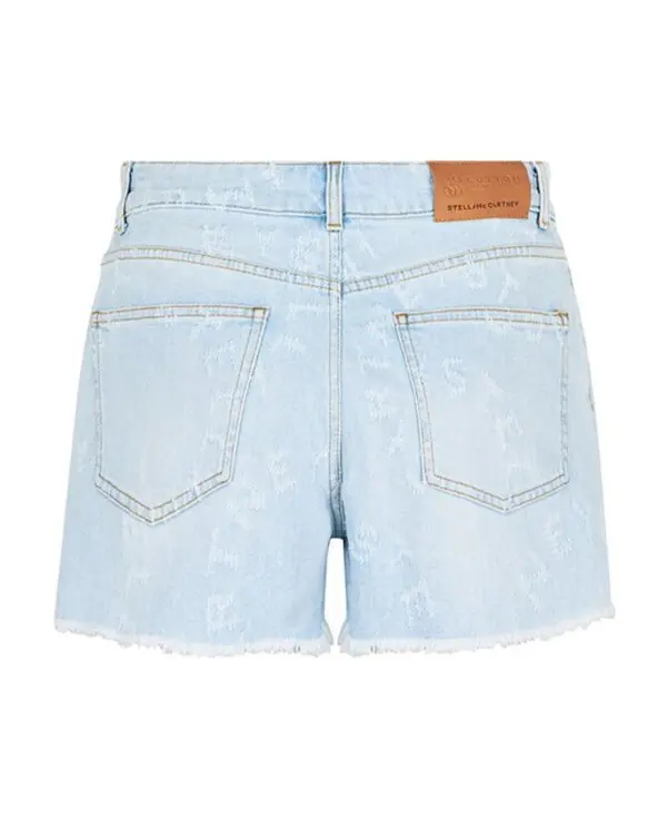 Stella McCartney Logo Denim Shorts