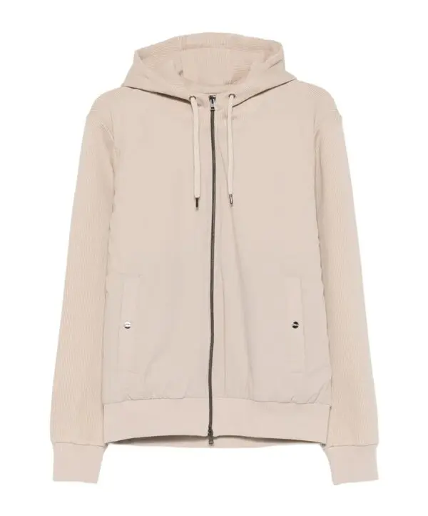 Herno Zip-up Hooded Jacket - Nude