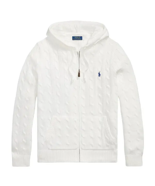 Ralph Lauren Cable Knit Zip Hoodie - No