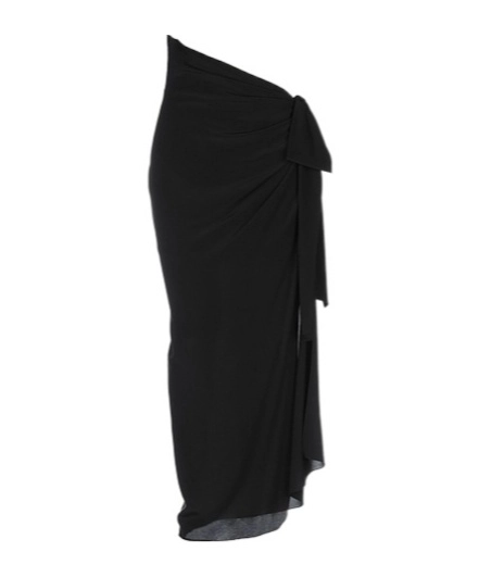 Saint Laurent Pleated Wrap Skirt