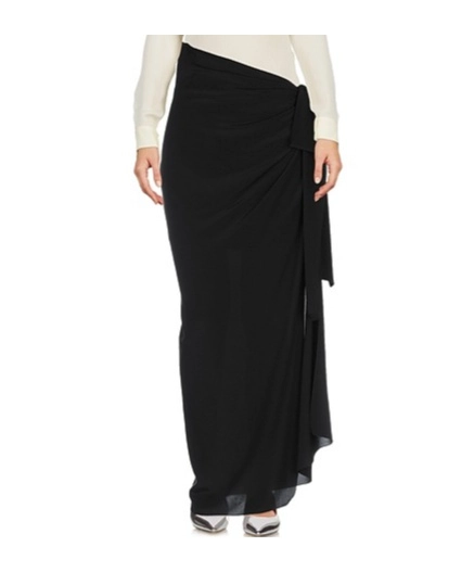 Saint Laurent Pleated Wrap Skirt