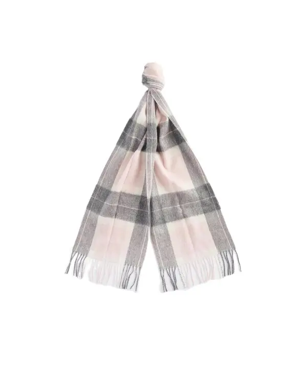 Barbour Plaid Tassel Scarf